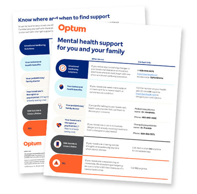 Critical support center | Optum Wellbeing